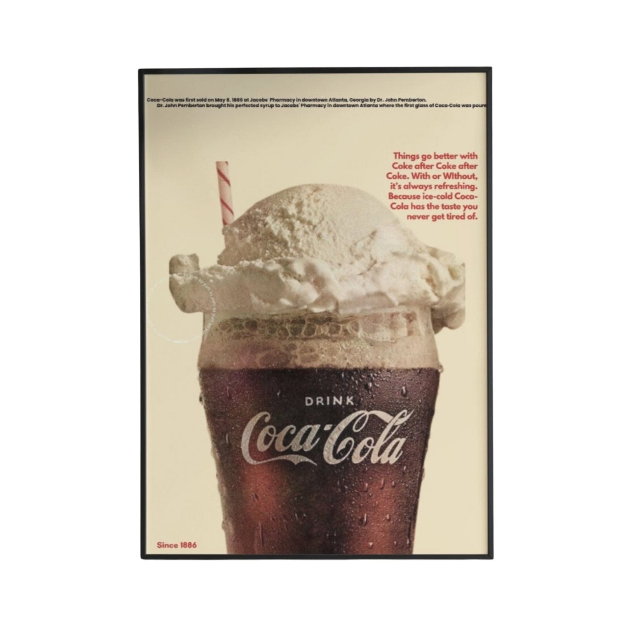 Coca Cola Poster - Thanks a ton